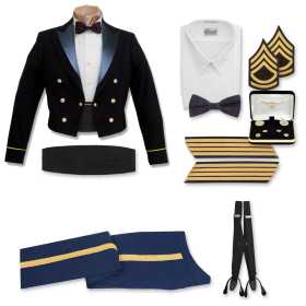 Male Enlisted Blue Mess Jacket | Marlow White