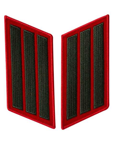 USMC Male Green on Red Service Stripes - All Questions