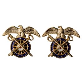 Quartermaster Officer Branch Insignia | Marlow White
