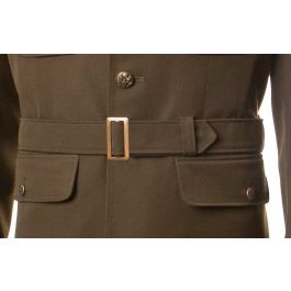 AGSU Coat Belt & Buckle | Marlow White