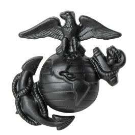 USMC Enlisted Service cap device | Marlow White