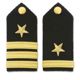 US Navy Male Hard Shoulder Boards | Marlow White