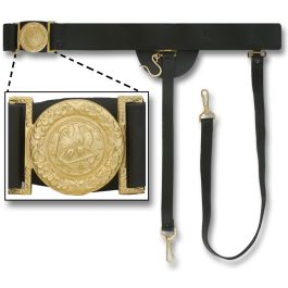 Navy Officer Sword Belt | Marlow White